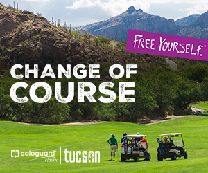 Visit Tucson May Banner - Plugged In Golf