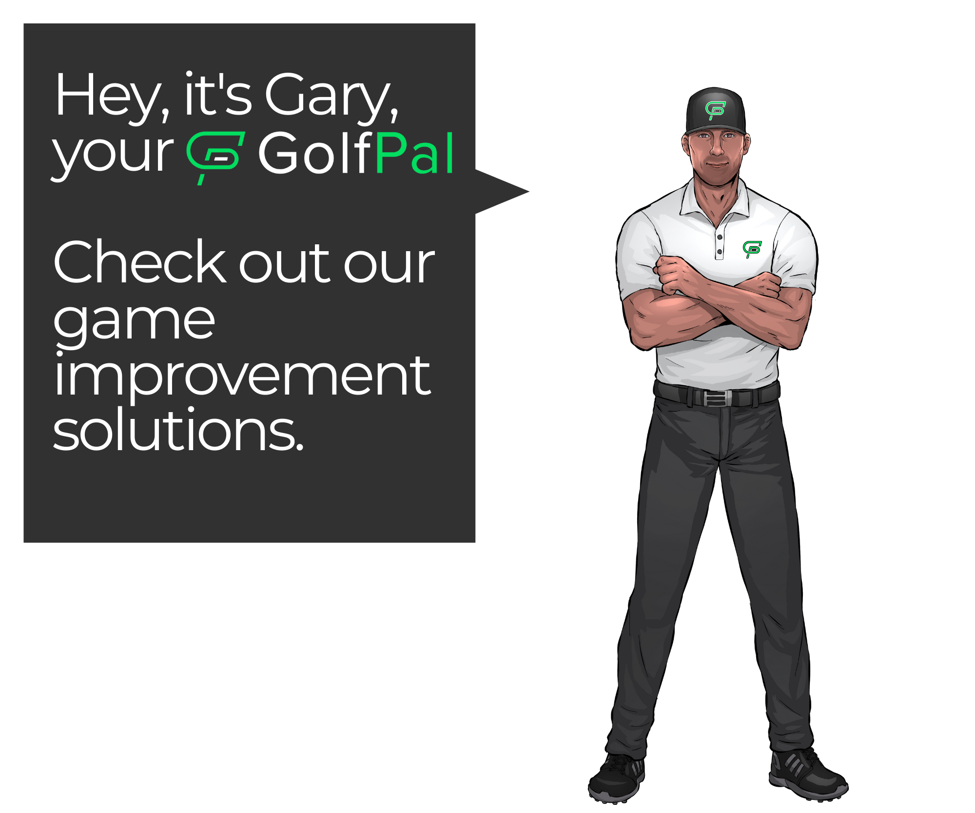Golf Pal Gary Ad Banner - Plugged In Golf