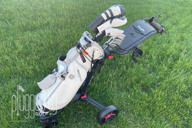 Axglo Flip n' Go Pro Golf Push Cart Review - Plugged In Golf