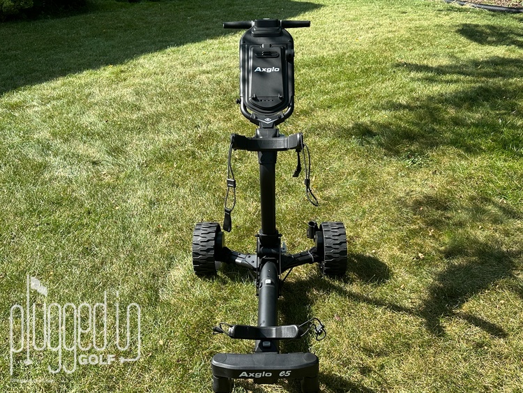 Axglo e5 Electric Push Cart Review - Plugged In Golf